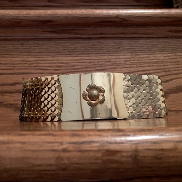 Accessories | Vintage Gold Metal Elastic Belt | Poshmark